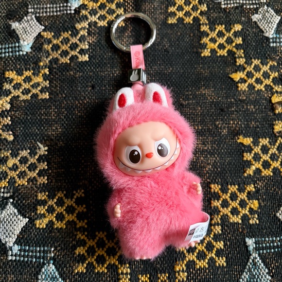 Labubu | Toys | Nwt Pin For Love Pop Mart Labubu In Letter N Hot Coral ...